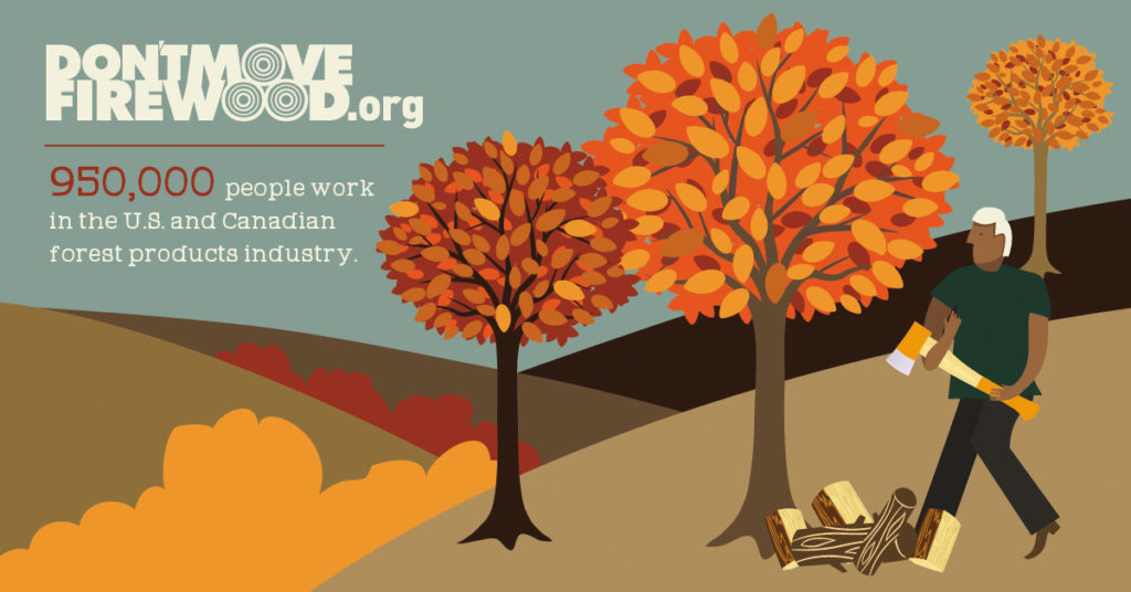 Infographic Snippet, Forest Products Industry 2018 - Don't Move Firewood